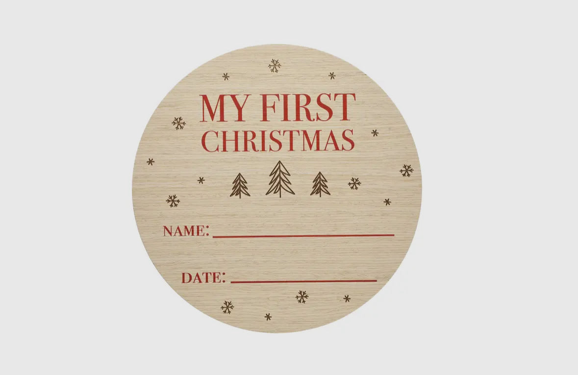 My First Christmas Sign – Terra Cottage